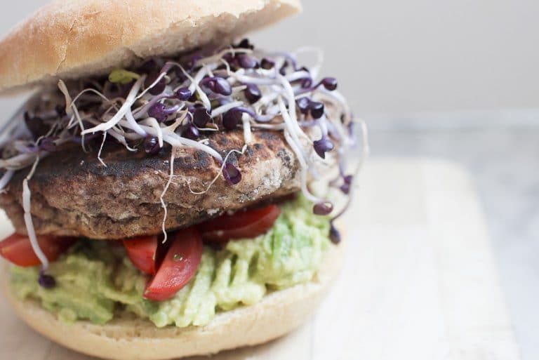 Veggie burger • The Bluebird Kitchen